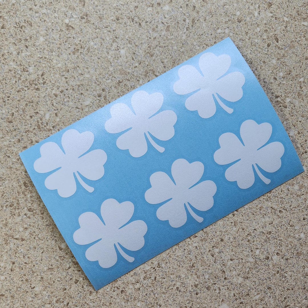 Shamrock Clover Vinyl Decal Sticker St Patricks Day Irish Decal, Set of ...