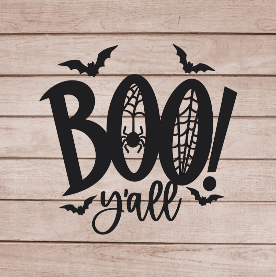 Boo Yall Halloween Decal Halloween Boo Decal Halloween Boo - Etsy