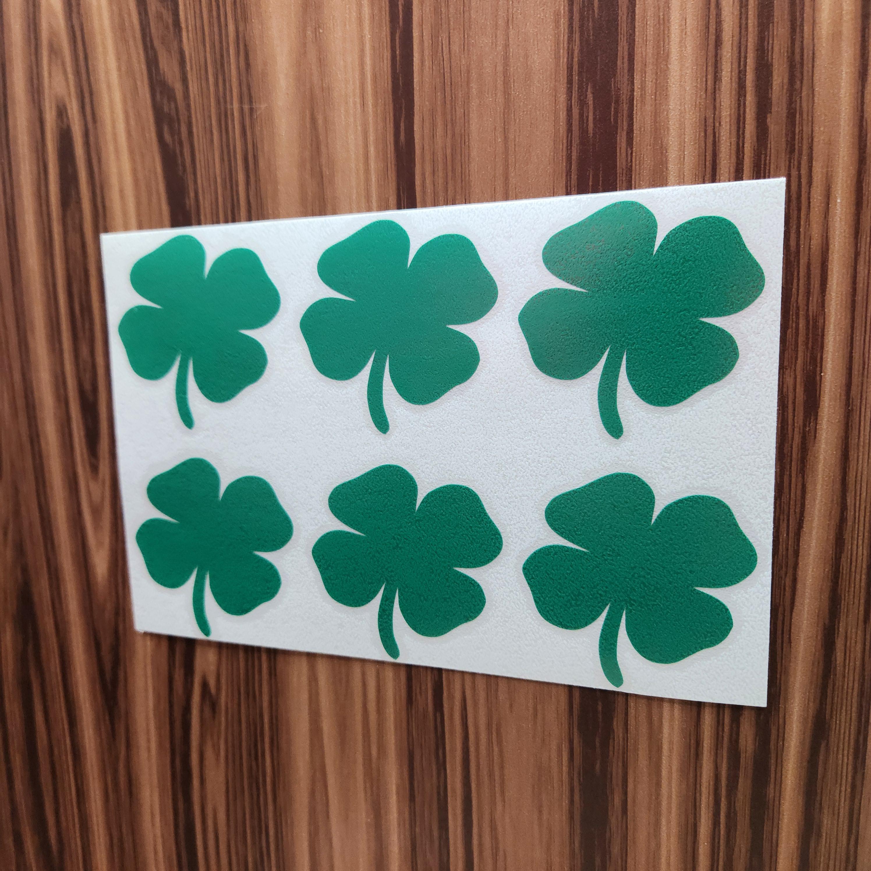 Shamrock Clover Vinyl Decal Sticker St Patricks Day Irish Decal, Set of ...