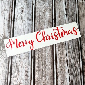 Merry Christmas Decal, Christmas Vinyl Decal, Holiday Decals, Christmas ...