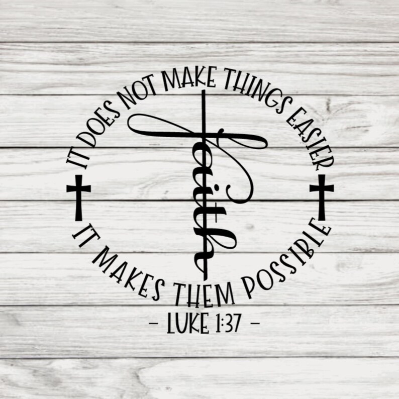 Faith Vinyl Adhesive Decal, Christian Car Sticker, Car Window Sticker ...