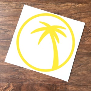 Palm Tree Vinyl Decal Sticker, Car Window Decal for Truck SUV RV Decal ...