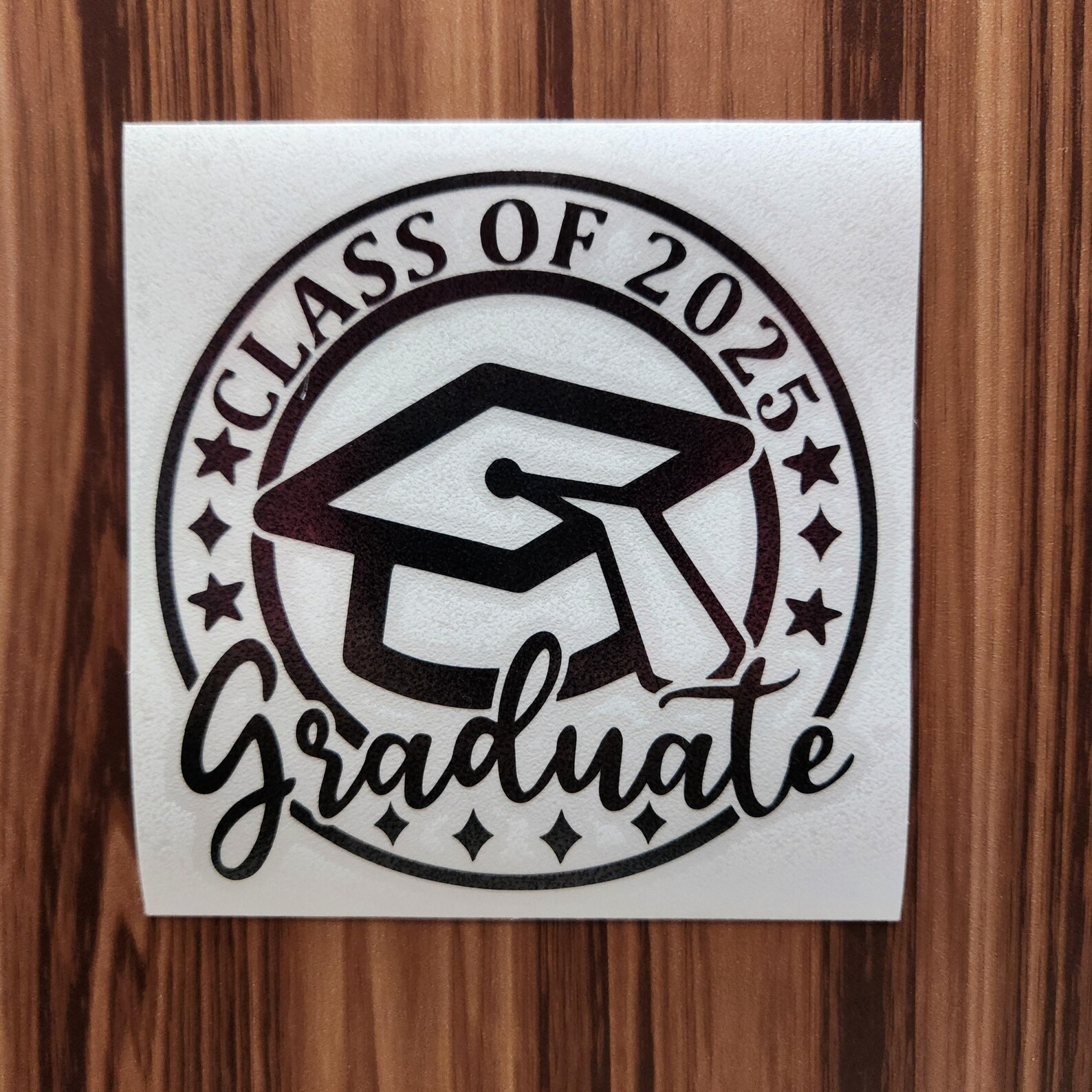 Class of 2025 Vinyl Adhesive Decal Sticker, Graduation Decal, Grad ...