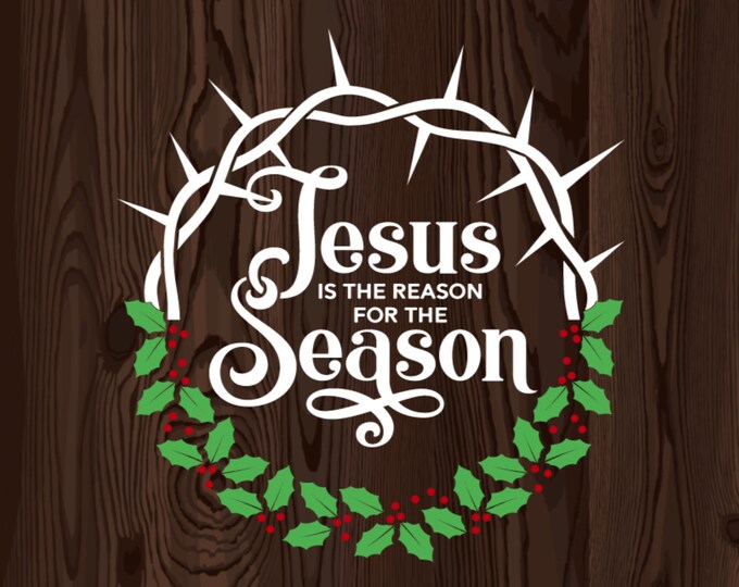 Jesus is the Reason for the Season Decal, Religious Christian Christmas ...