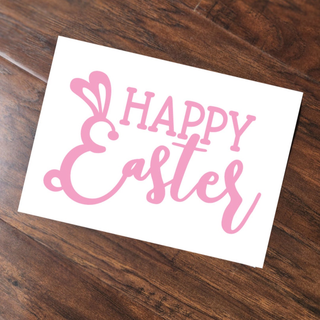 Happy Easter Vinyl Adhesive Decal Decoration Holiday Projects, Custom ...