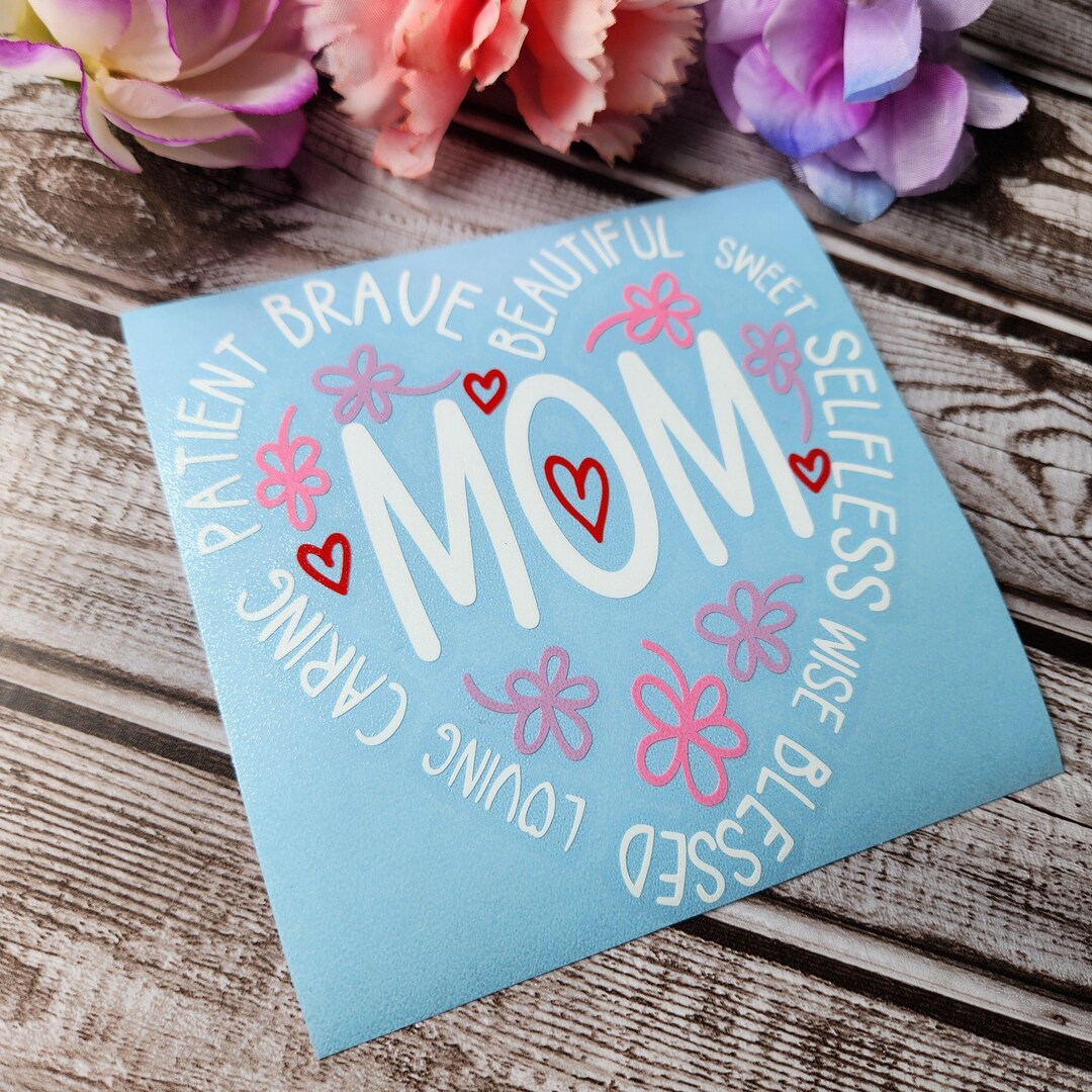 Mom Decal, Gift for Mom, Birthday Gift for Mom, Shadow Box Decal for ...