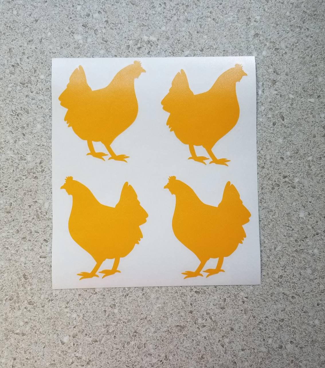 Farmhouse Chicken Vinyl Adhesive Decal Sticker Farmhouse - Etsy