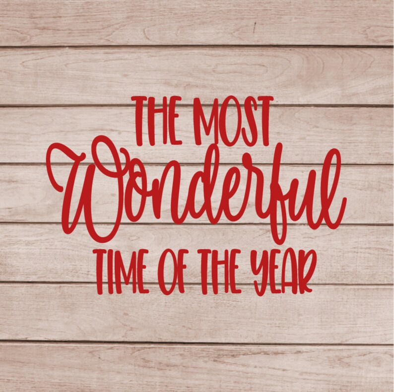 The Most Wonderful Time of the Year Decal Merry Christmas - Etsy