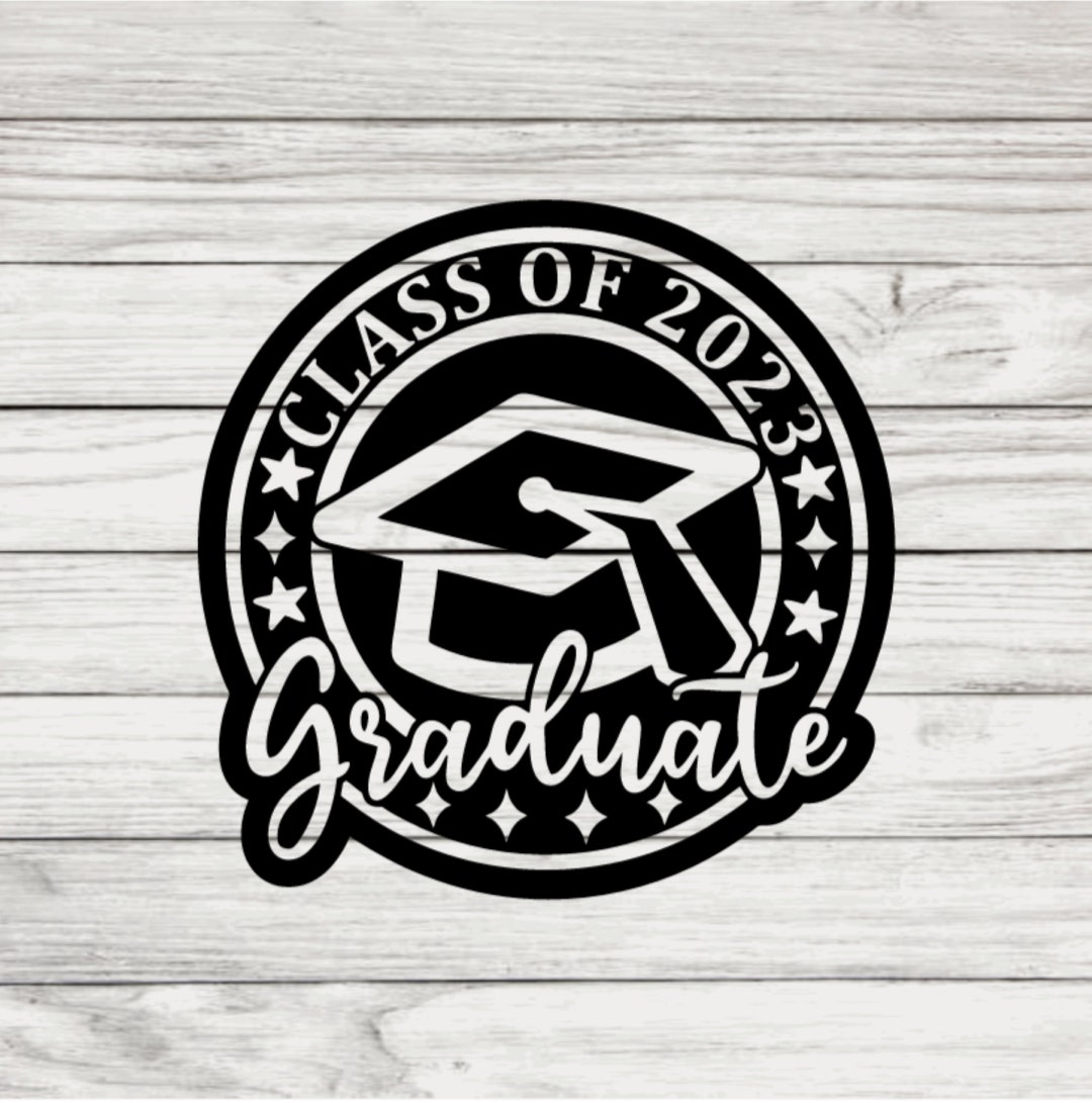 Class of 2023 Vinyl Adhesive Decal Sticker Graduation Decal - Etsy