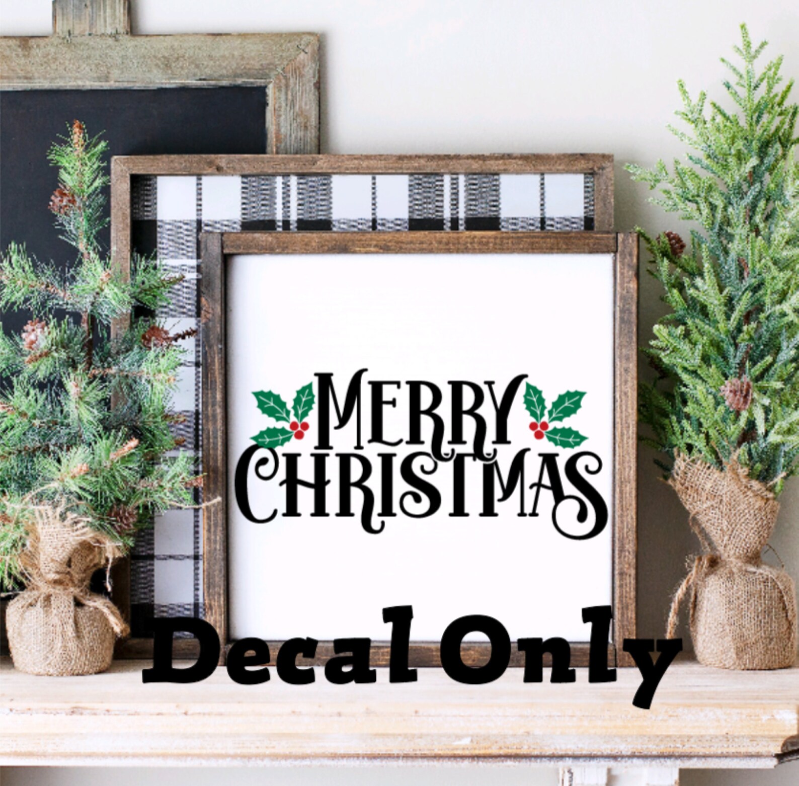 Merry Christmas Decal Christmas Decal Merry Christmas - Etsy