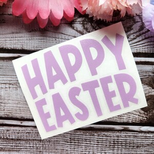 Happy Easter Vinyl Adhesive Decal Decoration Holiday Projects, Custom ...