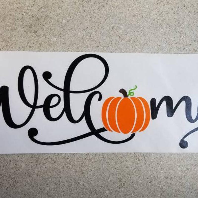 Pumpkin Vinyl Decal - Etsy