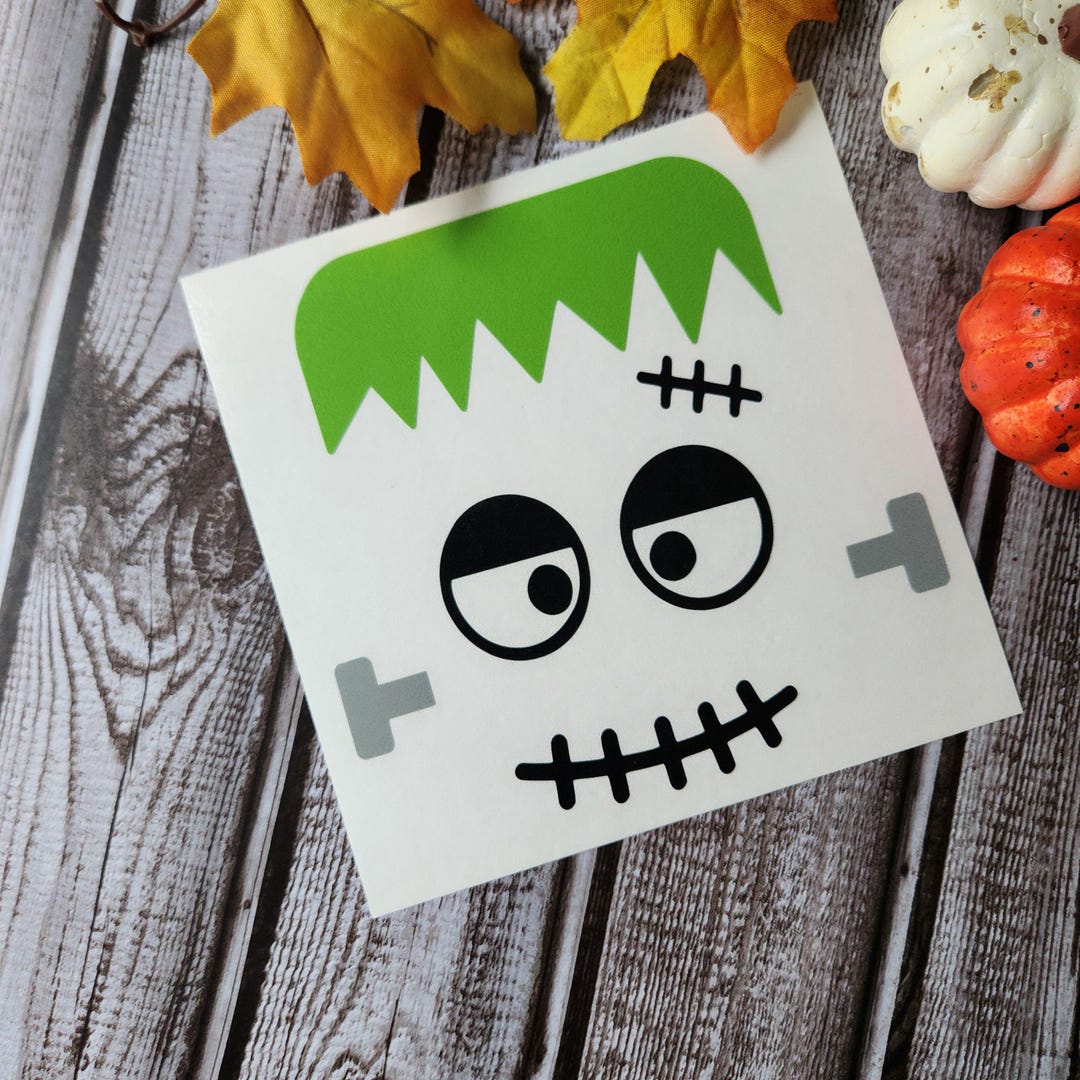 Halloween Vinyl Decal Sticker, Frankenstein Vinyl Decal, Halloween ...