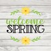 Welcome Spring Vinyl Adhesive Decal Decoration Holiday Projects ...