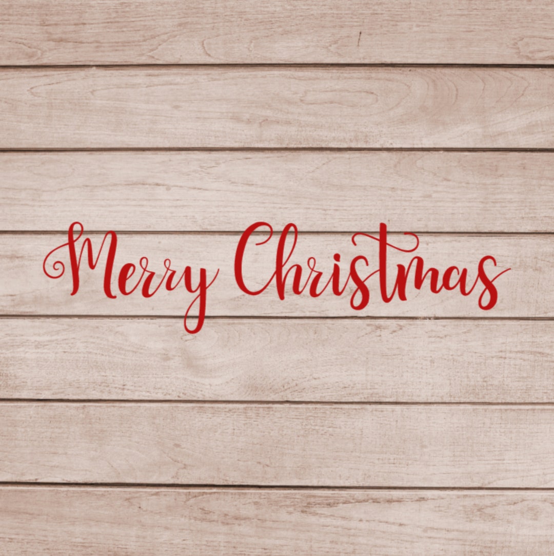 Merry Christmas Decal Christmas Vinyl Decal Holiday Decals - Etsy