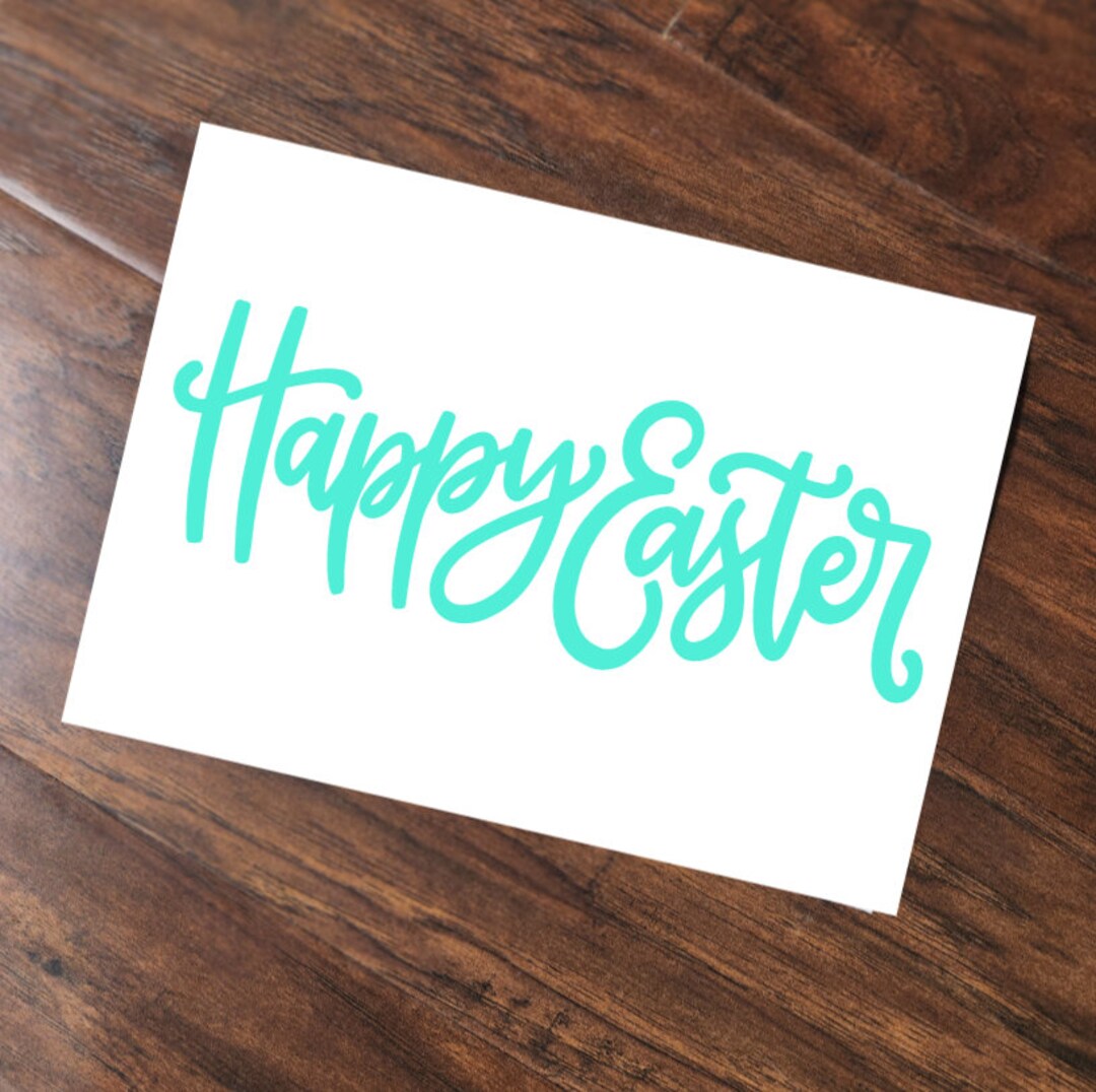 Happy Easter Vinyl Adhesive Decal Decoration Holiday Projects, Custom ...