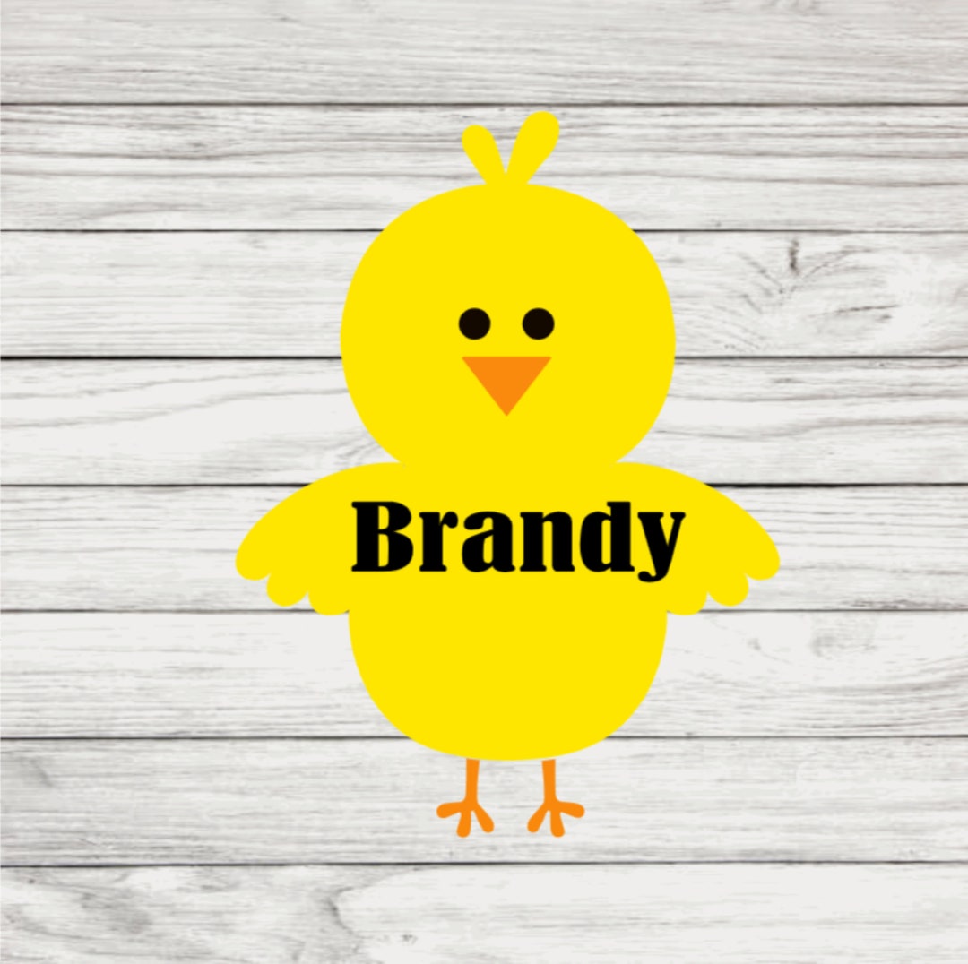 Personalized Chick Sticker, Chicks Day Vinyl Decal, Chick Custom Decal ...