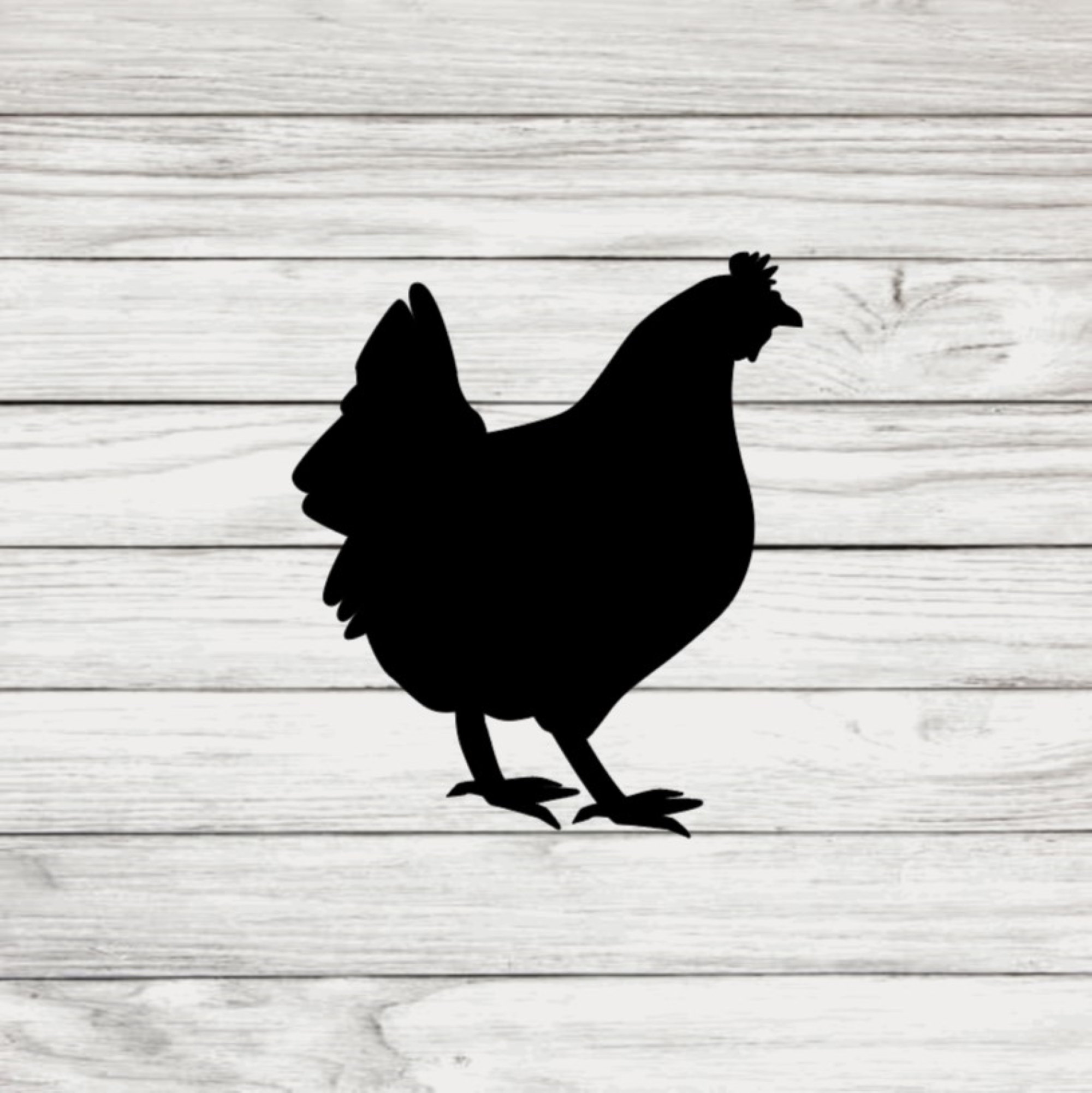 Farmhouse Chicken Vinyl Adhesive Decal Sticker Farmhouse - Etsy