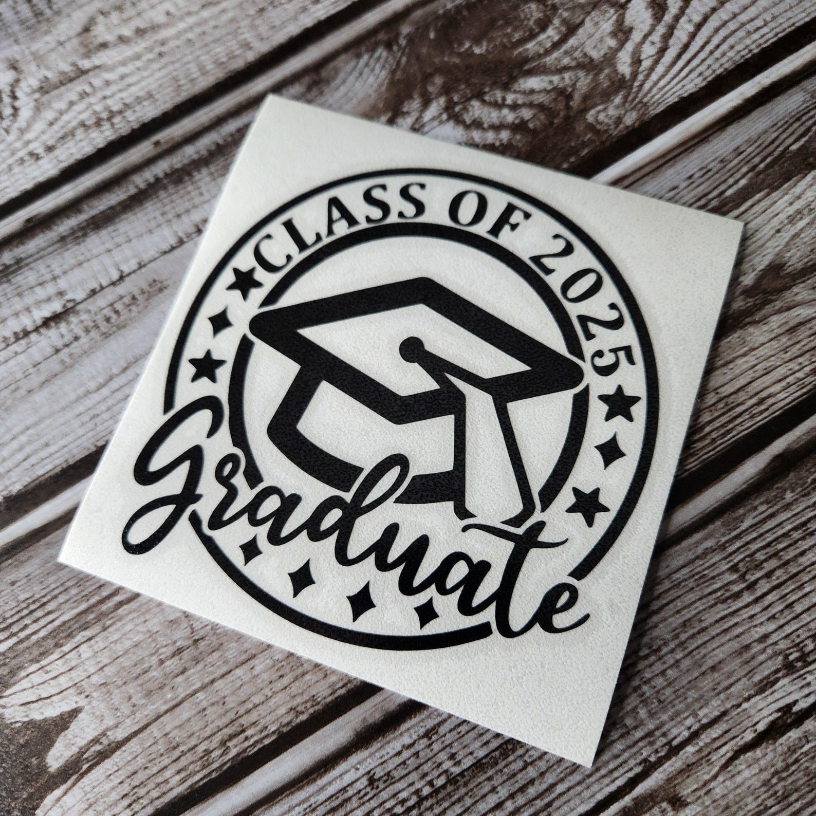 Class of 2025 Vinyl Adhesive Decal Sticker, Graduation Decal, Grad ...