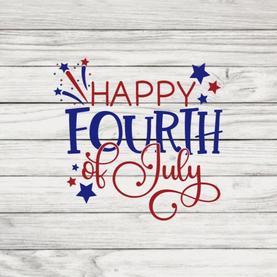 Fourth of July Vinyl Decal July Fourth Decorations July 4th - Etsy