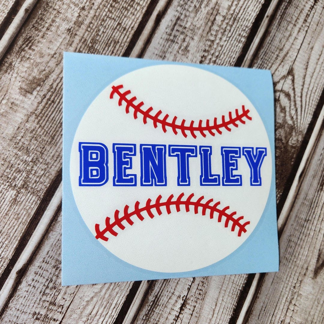 Baseball Name Decal, Name Sticker, Personalized Teenager Sticker ...