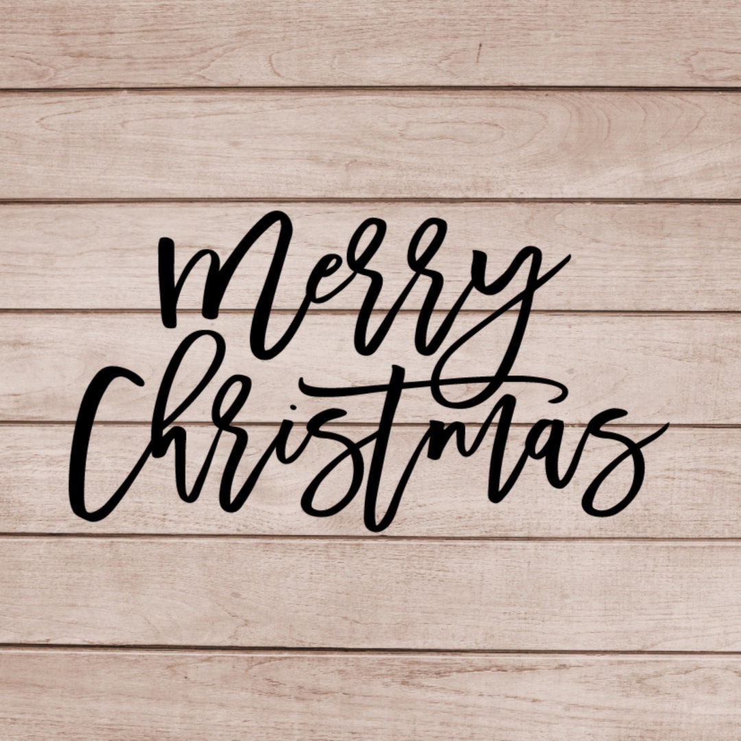Merry Christmas Decal Christmas Vinyl Decal Holiday Decals - Etsy