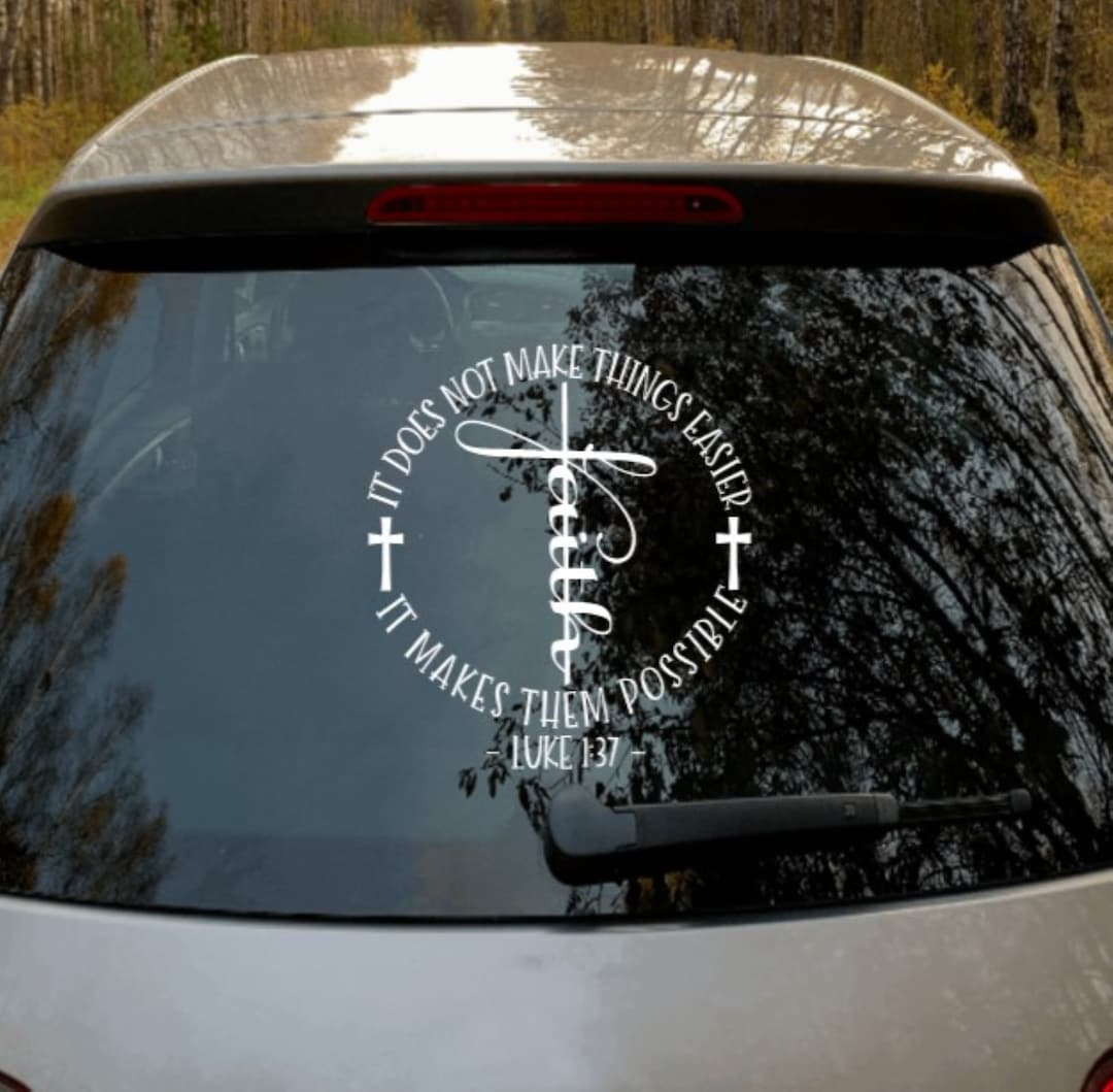 Faith Vinyl Adhesive Decal Christian Car Sticker Car Window Sticker