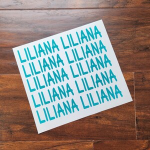 Name Decals, School Supplies Labels, Personalized Name Decals, Vinyl ...
