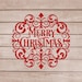 Merry Christmas Decal, Christmas Vinyl Decal, Holiday Decals, Christmas ...