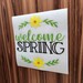 Welcome Spring Vinyl Adhesive Decal Decoration Holiday Projects ...