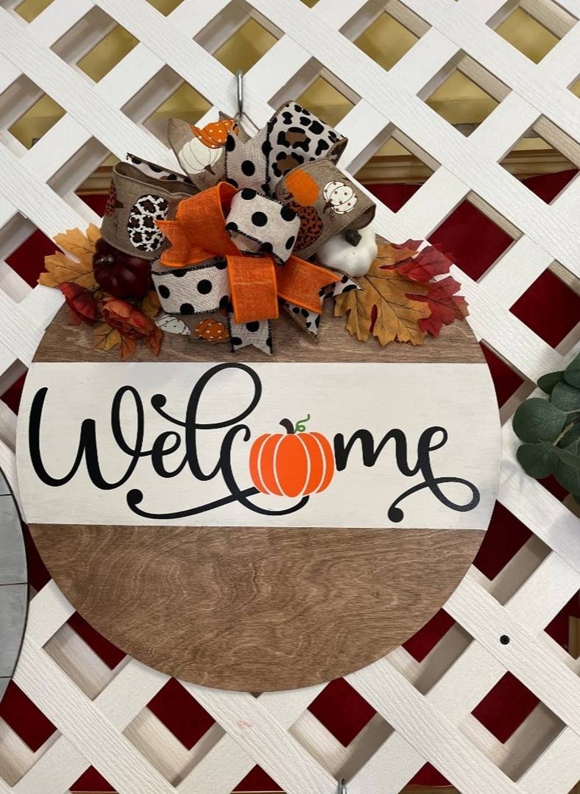 Welcome Pumpkin Vinyl Decal Sticker Welcome Fall Decoration - Etsy