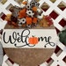 Welcome Pumpkin Vinyl Decal Sticker, Welcome Fall Decoration, Welcome ...