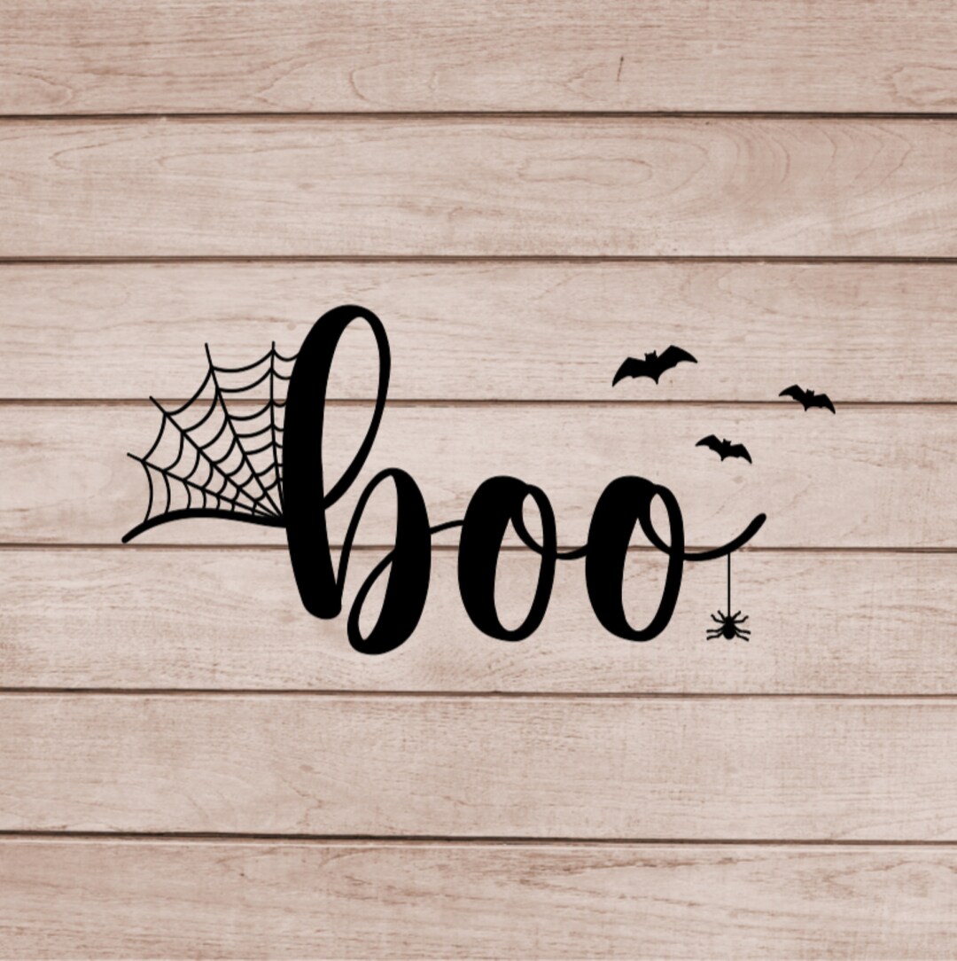 Boo Halloween Decal, Halloween Boo Decal, Boo Halloween Decor, Boo ...