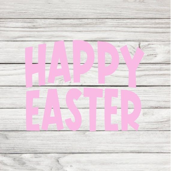 Happy Easter Vinyl Adhesive Decal Decoration Holiday Projects | Etsy