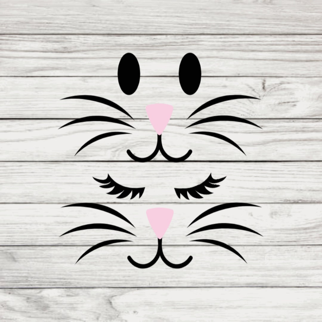 Bunny Face Vinyl Adhesive Decal Decoration Holiday Projects, Custom ...