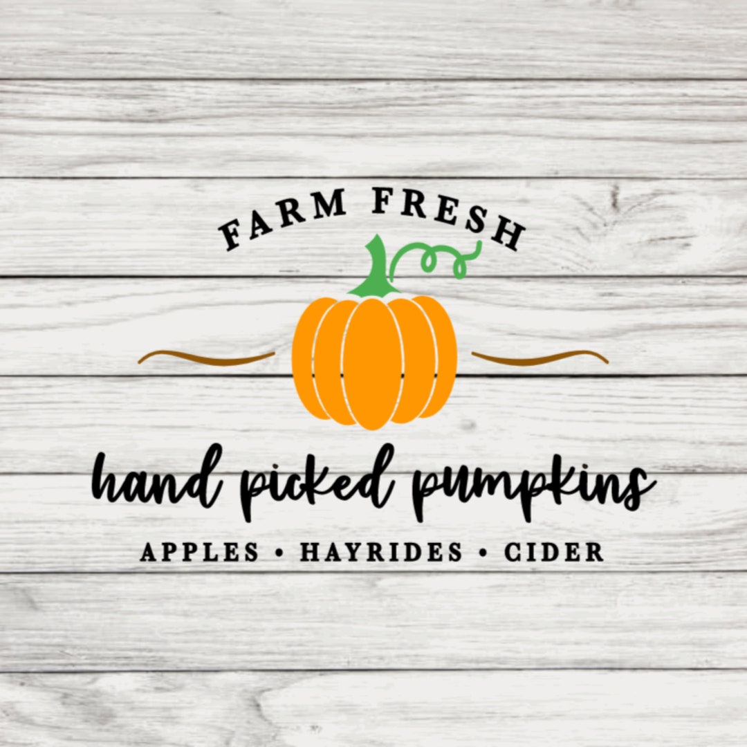 Farm Fresh Pumpkin Decal Farm Fresh Vinyl Decal DIY Home - Etsy