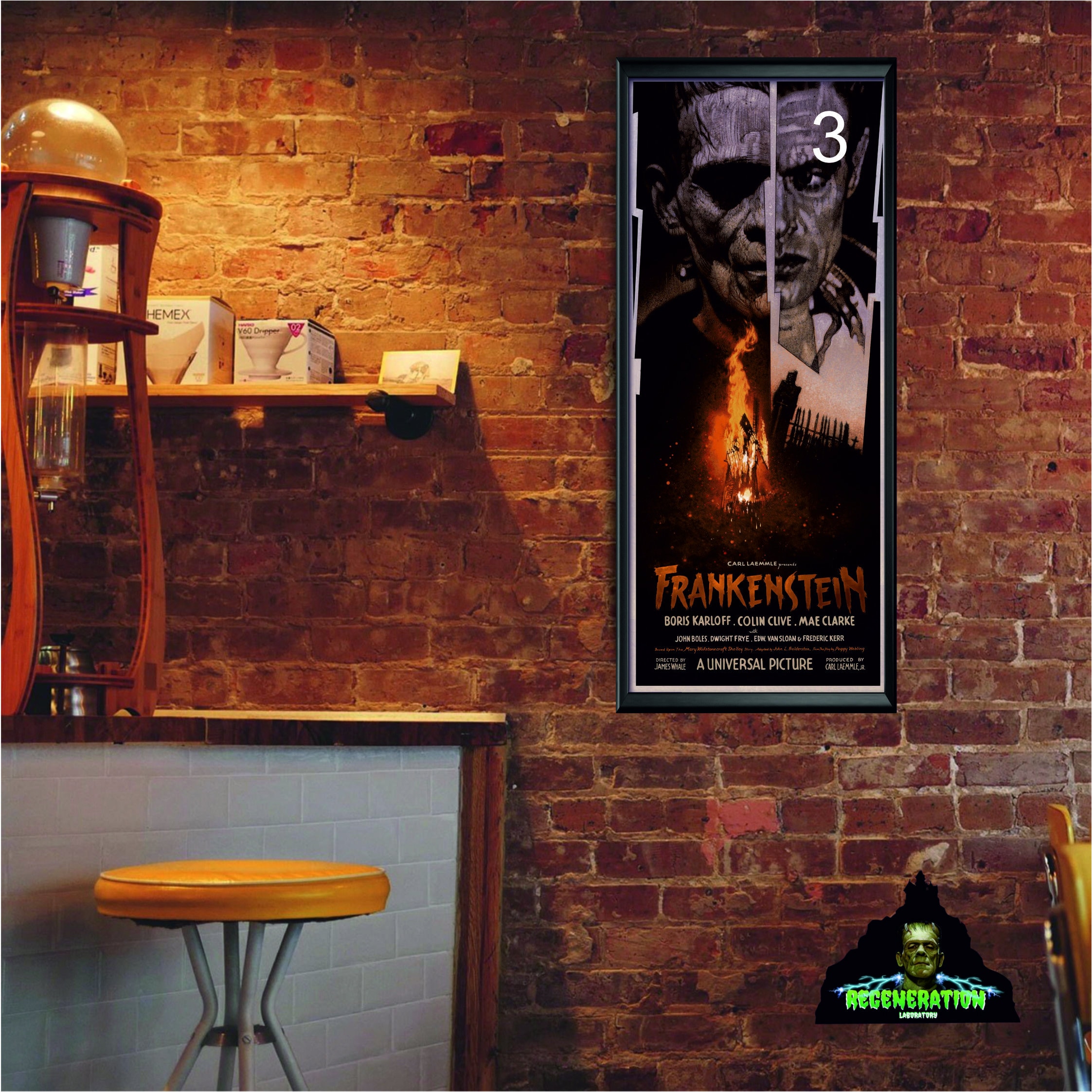 Frankenstein Poster | Etsy