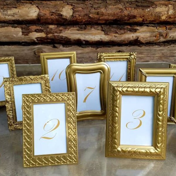 Framed Table Numbers - Etsy