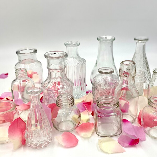Mini Glass Vases - Etsy