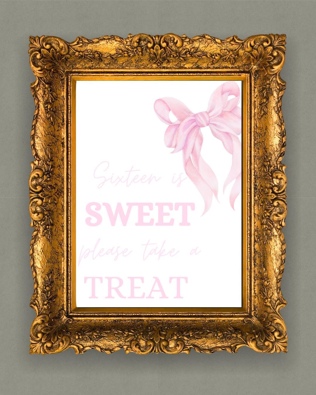 Sweet 16 Dessert Sign, Sixteen is Sweet ,dessert Table Sign, Desserts ...