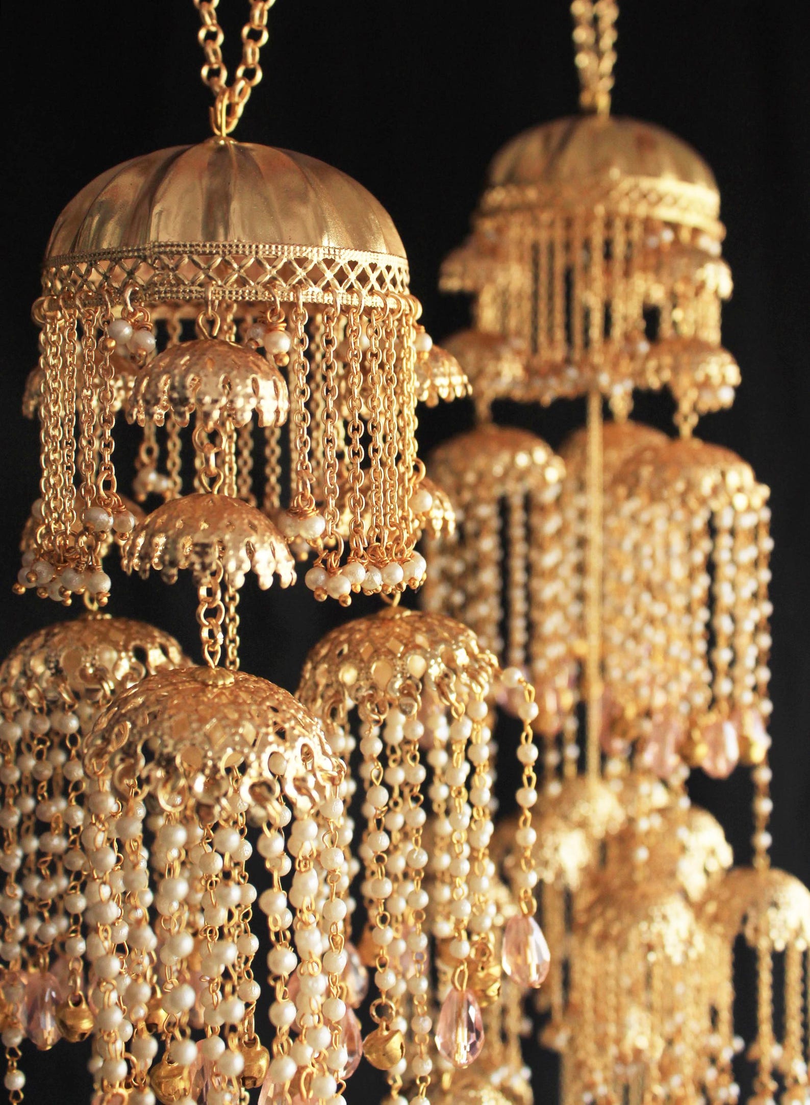 Customized Bridal Kaleere With Bride & Groom Initials – Gold Punjabi ...