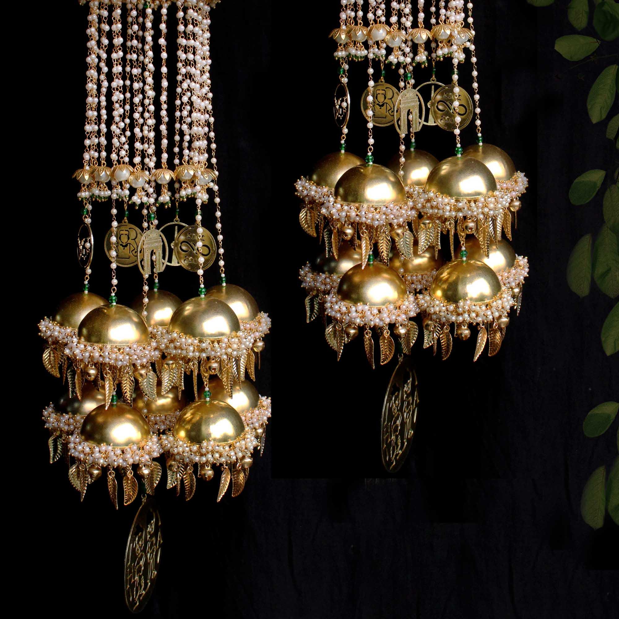 Customised Golden Bridal Traditional Kaleere | Punjabi Indian Brides ...