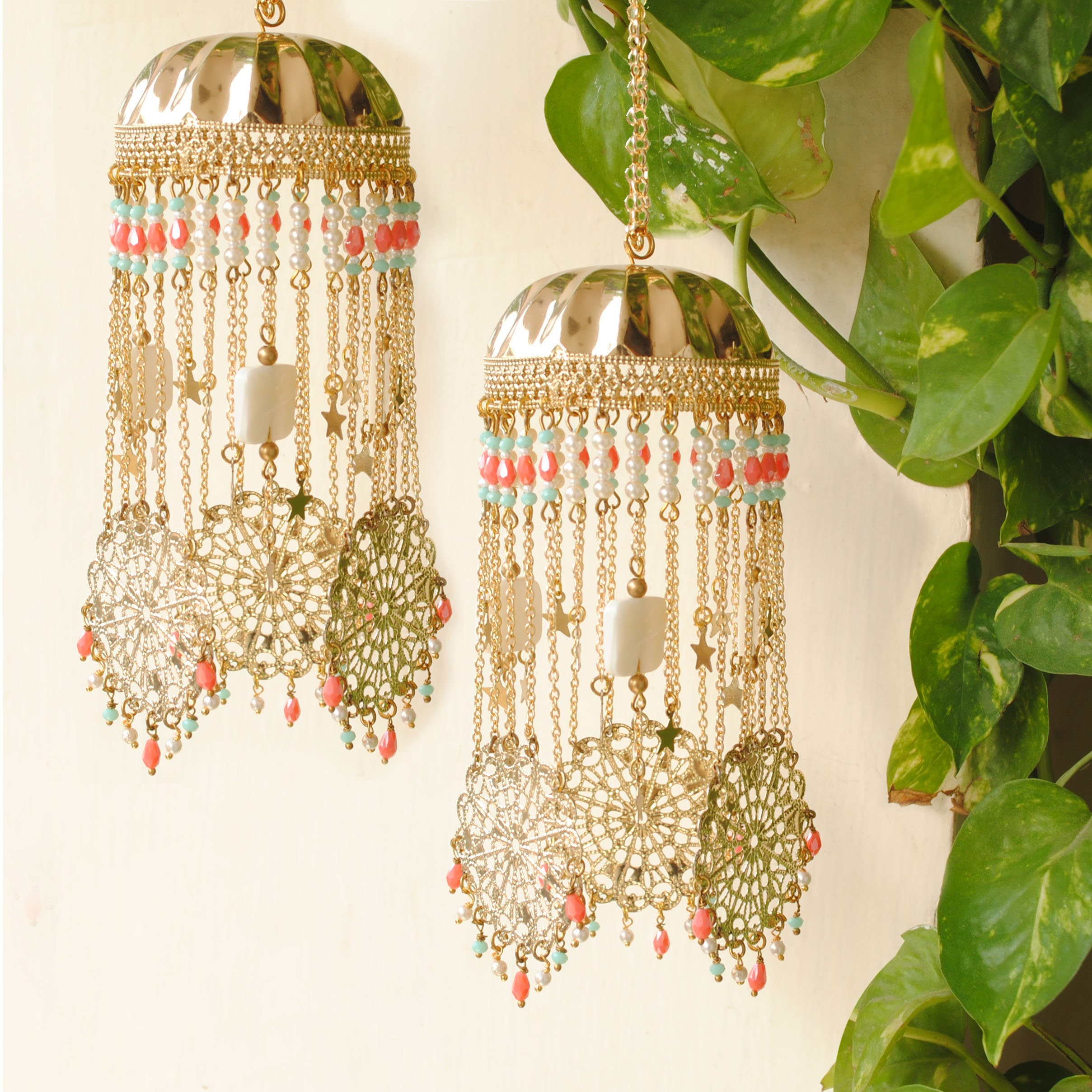 Étoiles scintillantes rose Mini Kaleera, perles roses et bleues faites ...