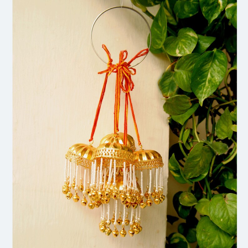 Set of 10 Mini Kaleere – White Bead Traditional Kalira | Punjabi Indian ...