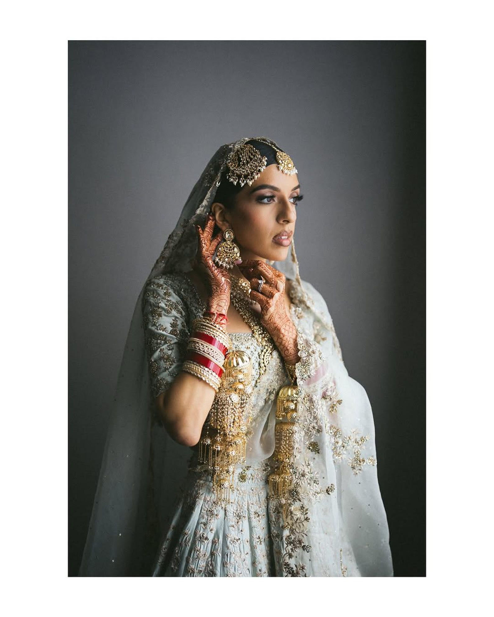 Customized Bridal Kaleere With Bride & Groom Initials – Gold Punjabi ...