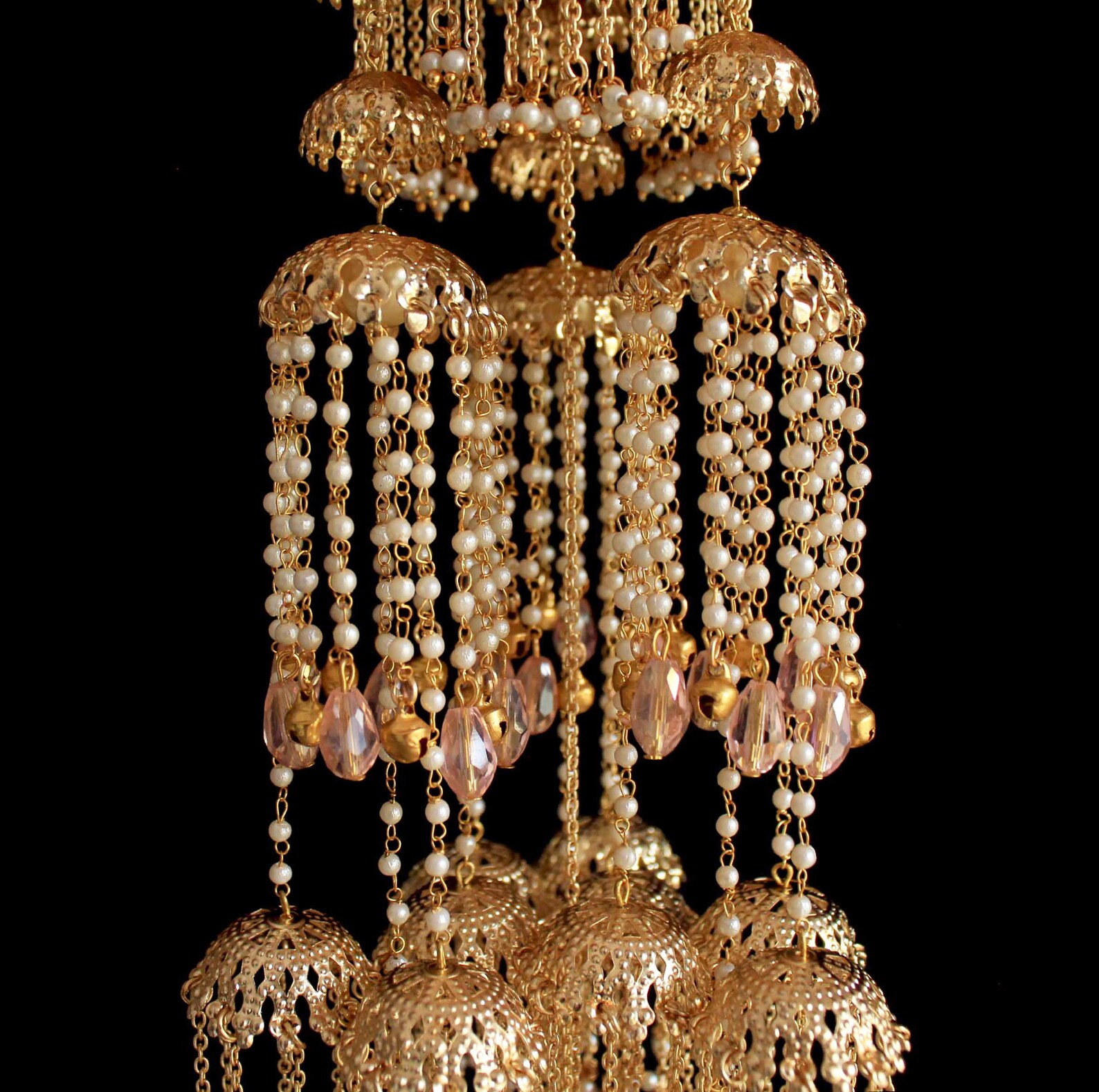 Customized Bridal Kaleere With Bride & Groom Initials – Gold Punjabi ...