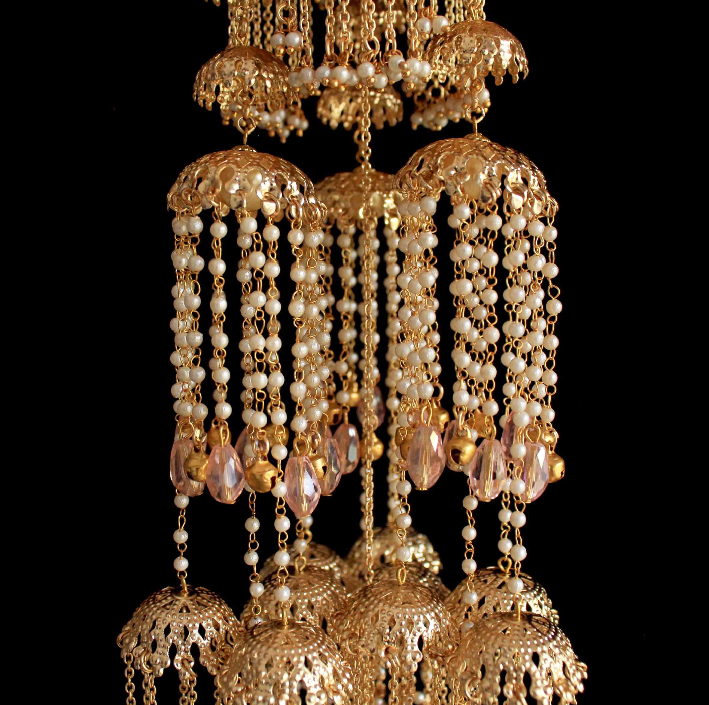 Customized Bridal Kaleere With Bride & Groom Initials – Gold Punjabi ...