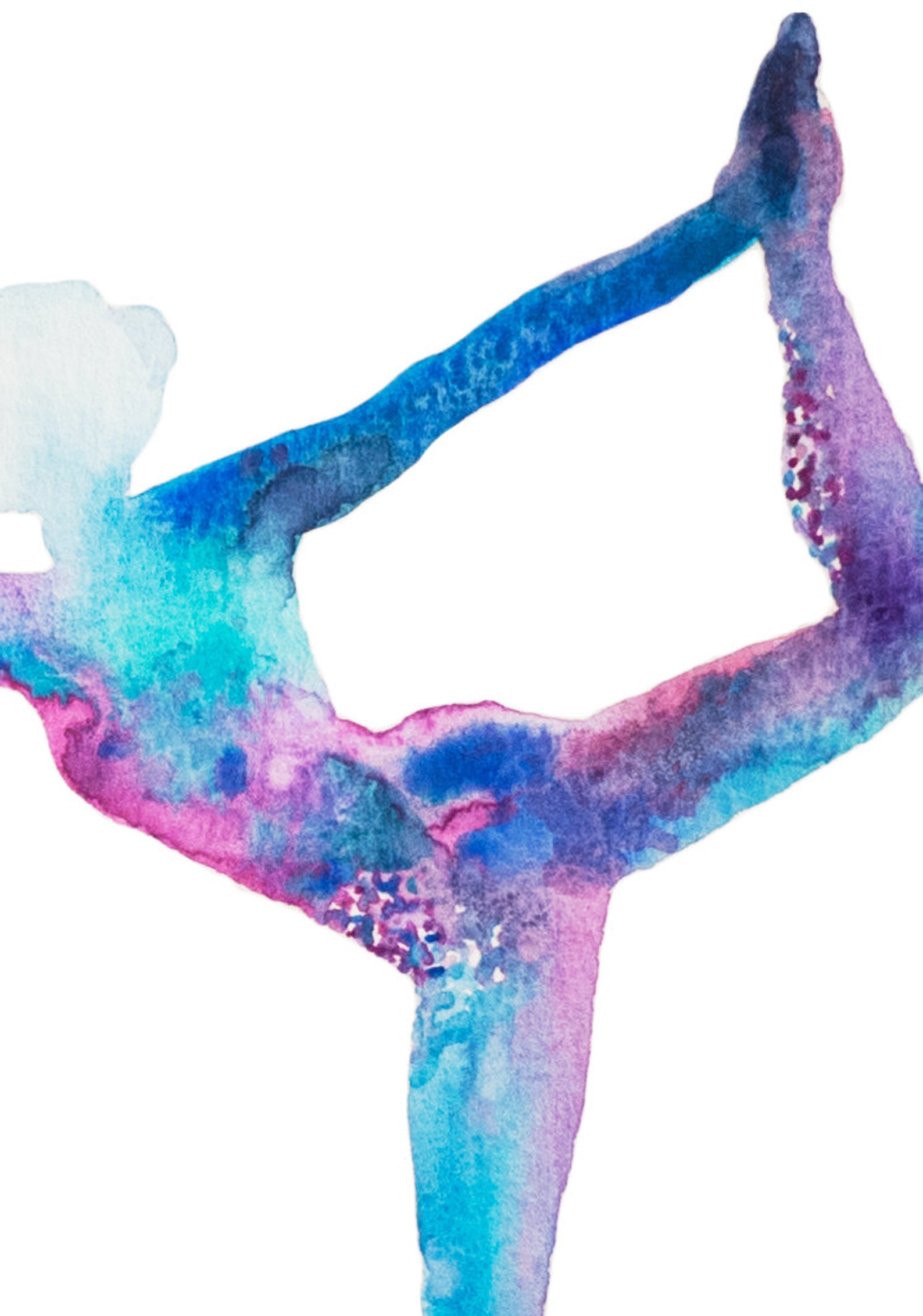 The Yogis Fine Art Print Yoga Watercolor Painting Yoga - Etsy