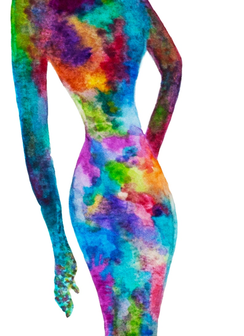 The Classy Lady Fine Art Print Watercolor Painting Gift | Etsy