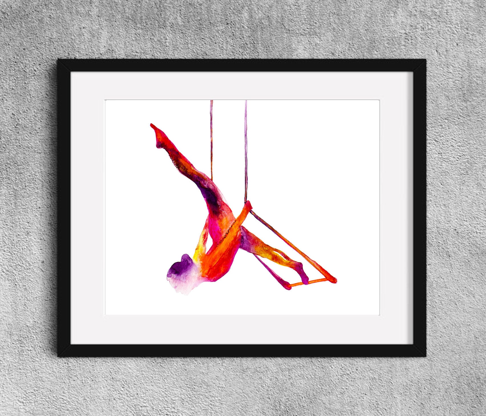 La trapéziste Trapeze circus art Fine Art Print | Etsy